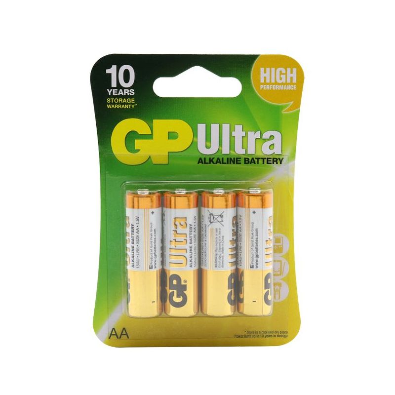 Baterija alkalna Ultra 1.5V AA 15AU-U4/LR6 4/1 blister GP