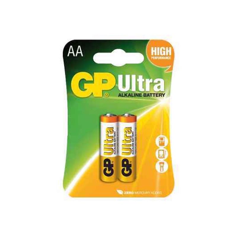 Baterija alkalna Ultra 1.5V AA 15AU-U2/LR6 2/1 blister GP