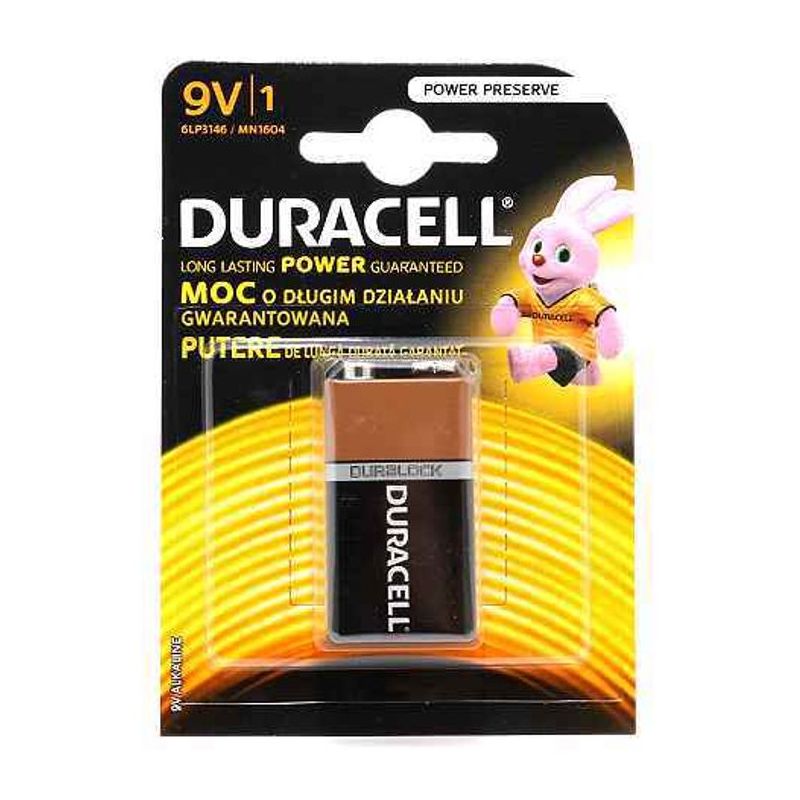 Baterija alkalna 9V 6LP3146/MN1604 blister 1/1 Duracell