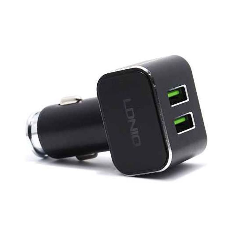 Auto punjac LDNIO C306 2xUSB 5V/3.6A microUSB crni