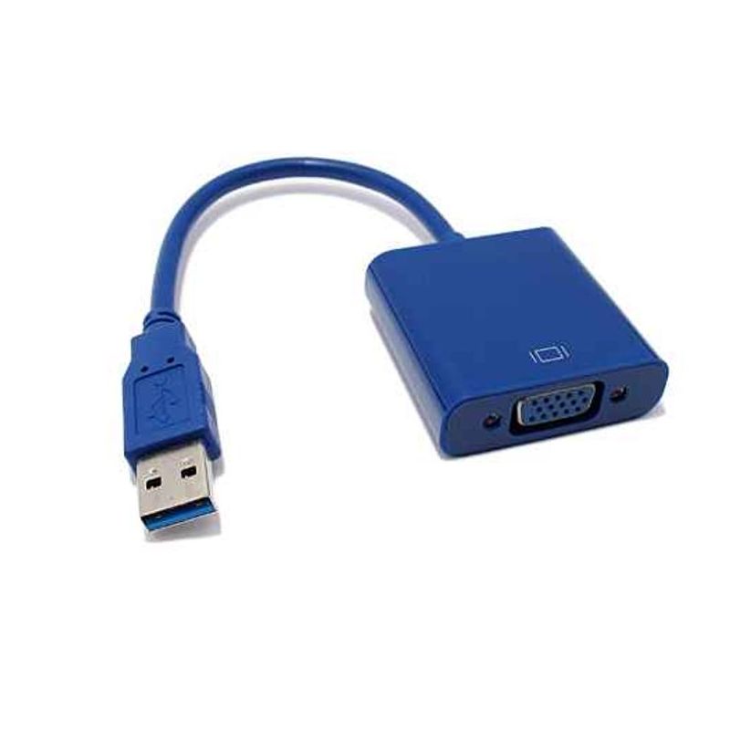 Adapter USB 3.0 na VGA F plavi