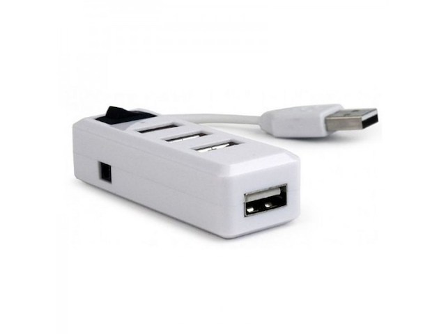 UHB-U2P4-21 Gembird USB2.0 4-port HUB, sa prekidacem, white