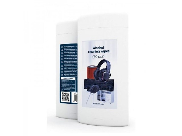 CK-AWW50-01 Gembird Alcohol maramice za ciscenje, microfiber 50 kom