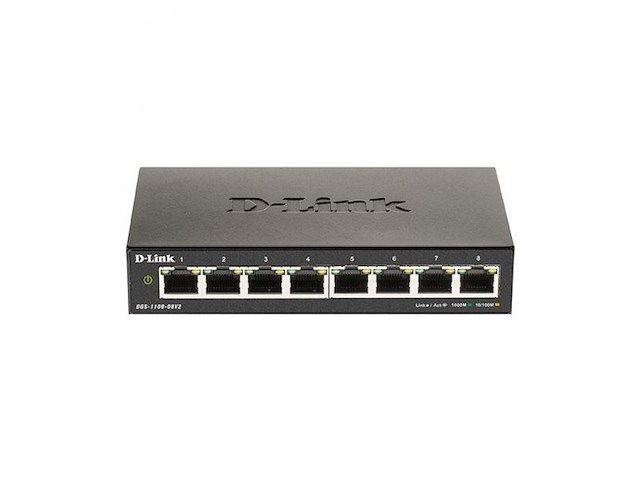 D-Link switch web upravljivi PoE, DGS-1100-08PV2