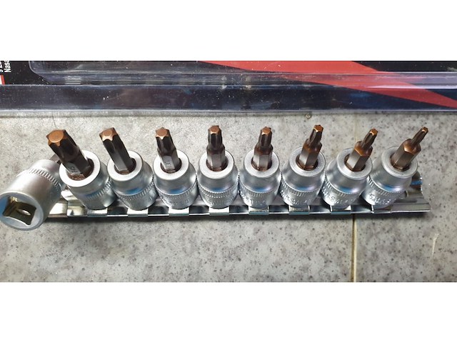 Set muških torx gedora - T10-T50 -prihvat račna 3/8 col