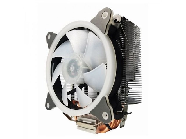 CPU-HURACAN-ARGB-X130 Gembird LED  UNI kuler 150W 120mm.Fan +/-1600rpm 26dBa LGA 775/115x/1200/AMD