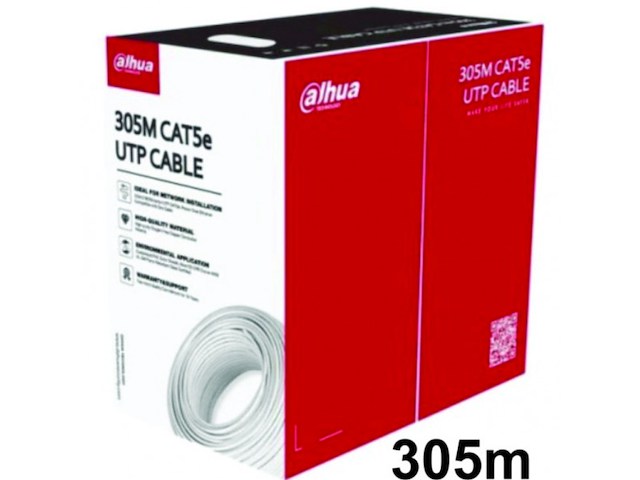 Dahua Mrezni kabal Cat5 DH-PFM920I-5EUN UTP BAKARNI 305m