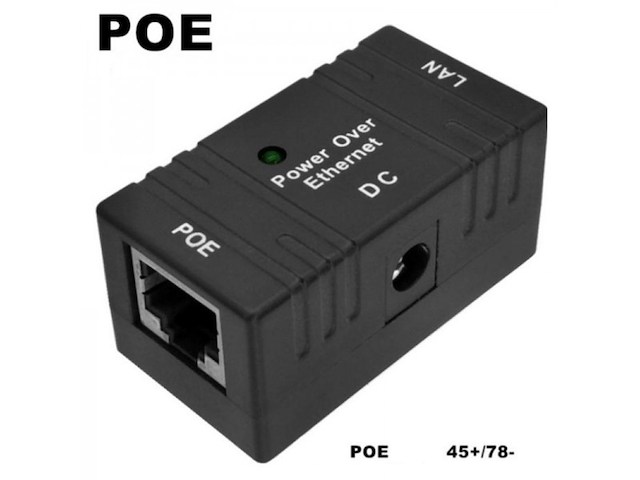 POE-INJ-4810 Gembird 48V/1A 130W, 100mbps passive POE injector od 5~48V, konektor 5.5x2.1mm