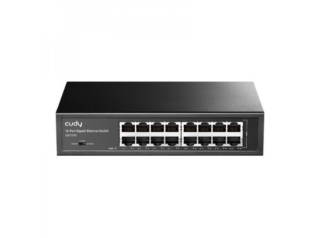 Cudy GS1016 *16-Port 10/100/1000M Switch,16x Gbit  RJ45 port, rackmount (Alt. Teg1016d, PFS3016-16G)