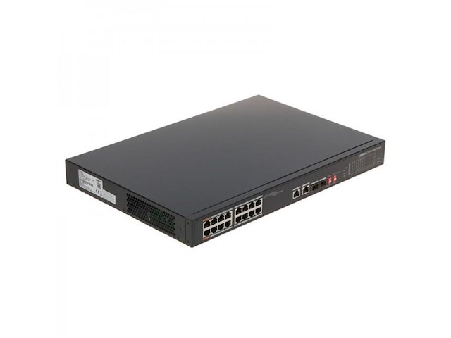 Dahua Switch PFS3218-16ET-135W 16 KANALA 2x10/100/1000 Base-T(Combo). 2x1000 Base-X(Combo).16x10/100