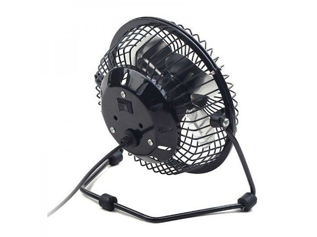 NF-03 Gembird USB 10cm desktop fan, black, METALNI VENTILATOR