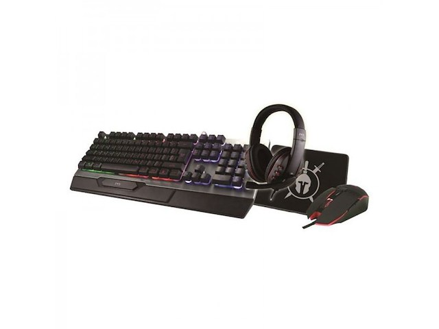 SET MS ELITE C500 4u1, tastatura, miš, slušalice, podloga