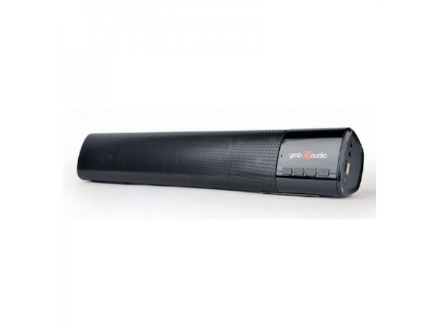 SPK-BT-BAR400-01 Gembird Bluetooth speaker soundbar 2x5W FM, USB, SD, AUX, mikrofon, black