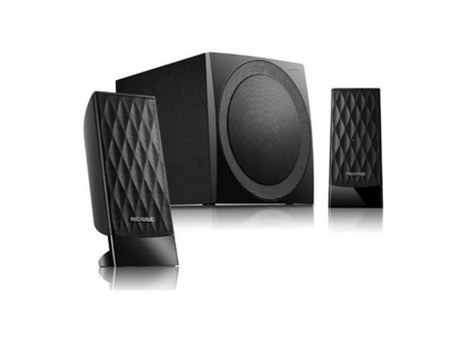 Microlab M-300U Aktivni drveni zvucnici 2.1  38W RMS(14W,2x12W) SD, USB, FM radio, 3.5mm