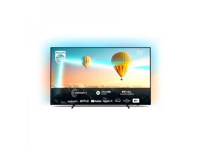 PHILIPS LED TV 75PUS8007/12, 4K, ANDROID, AMBILIGHT, CRNI