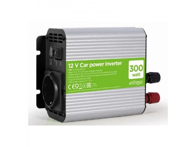 EG-PWC300-01 Gembird 12V Auto inverter DC/AC 300W+USB port