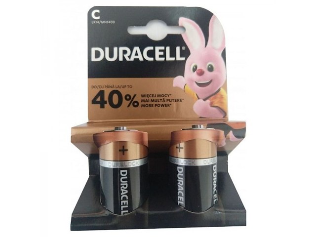 Duracell Tip C 1.5V LR14 MN1400, PAK2 CK, ALKALNE baterije