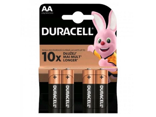 Duracell AA 1.5V LR6 MN1500, PAK4 CK, ALKALNE baterije duralock