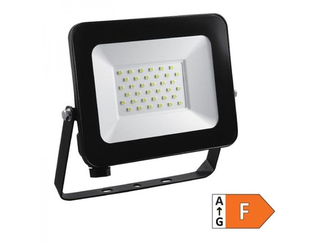 LED reflektor 30W 6500k LRF024EW-30W/BK Crna