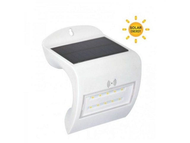 M701095 2W LED lampa-spoljna solarna sa radar senzorom IP65 6500K bela sa prekidacem