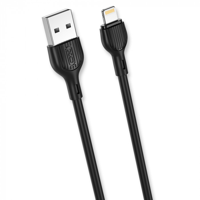 XO-NB200 USB KABL LIGHTNING 2.1A 1M CRNA