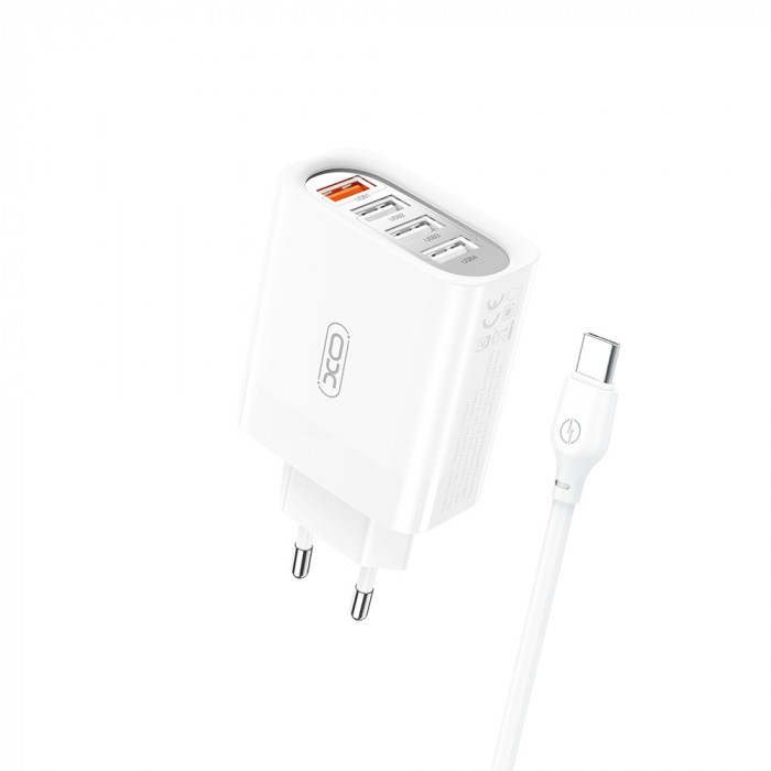 XO-L100 4USB FAST CHARGING 1 USB WITH TYPE-C CABLE