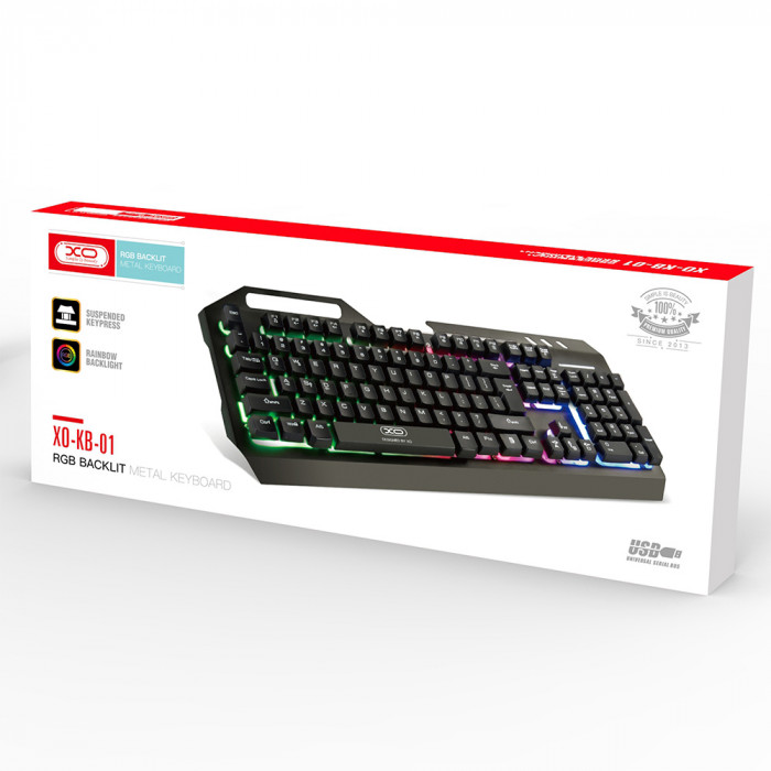 XO-KB01 Tastatura sa led svetlom crna