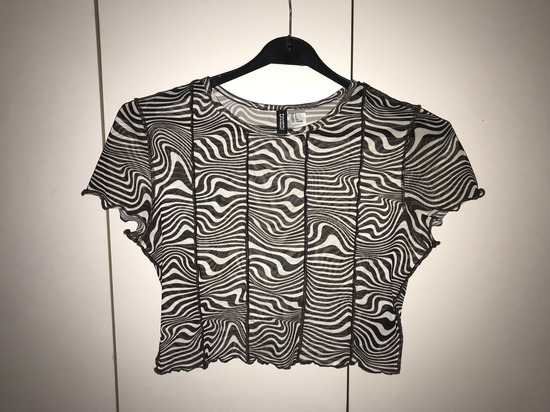 Transparentna H&M crop top majica