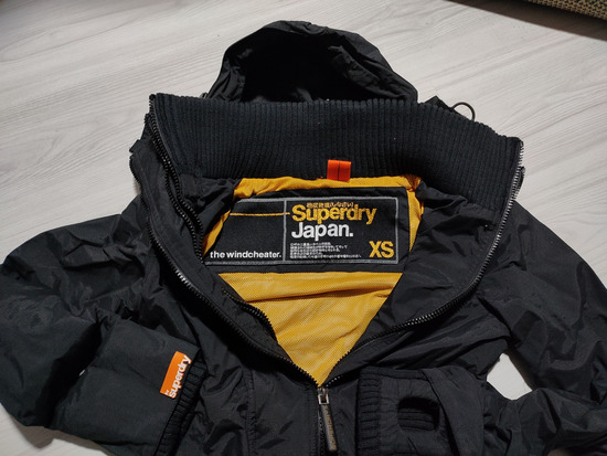 SuperDry crna jakna vel. XS - kao nova