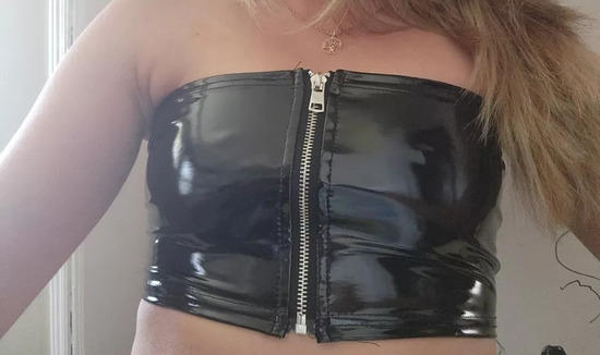 Pvc crop top