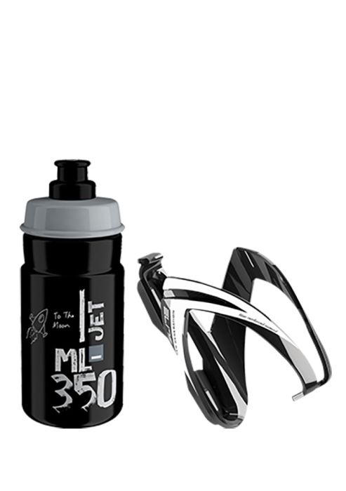 BIDON+NOSAČ BIDONA ELITE KIT CEO glossy-black grey 350ml