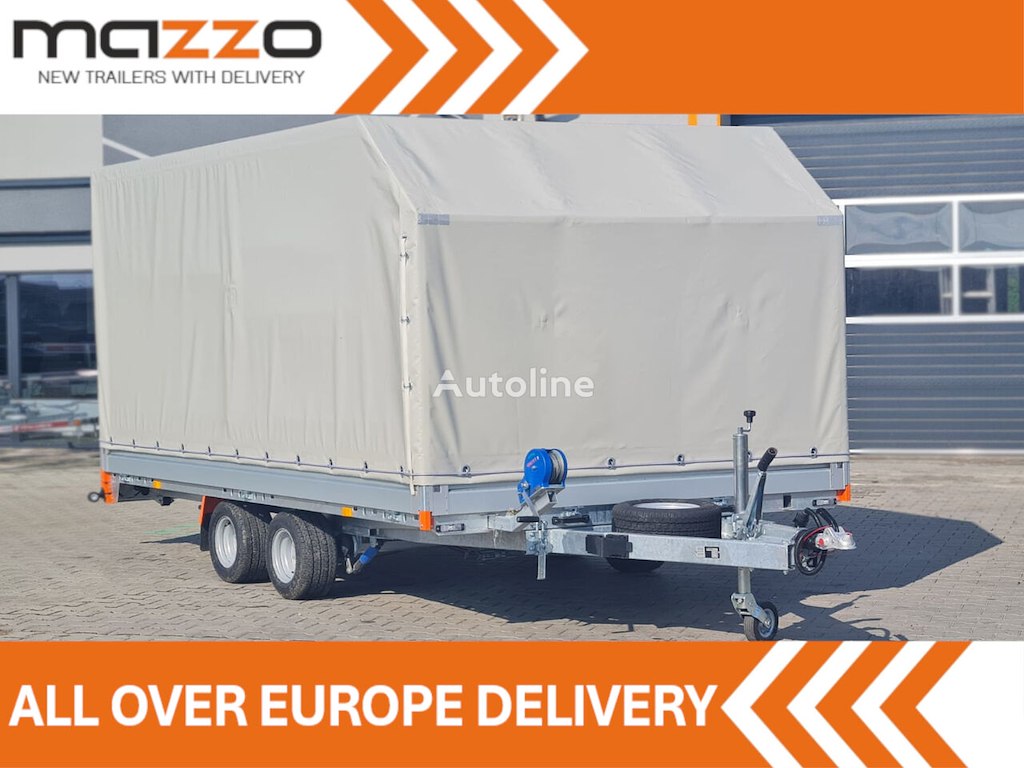 Nova Gravity 4m 2.7t + covered trailer prikolica sa kliznom ceradom