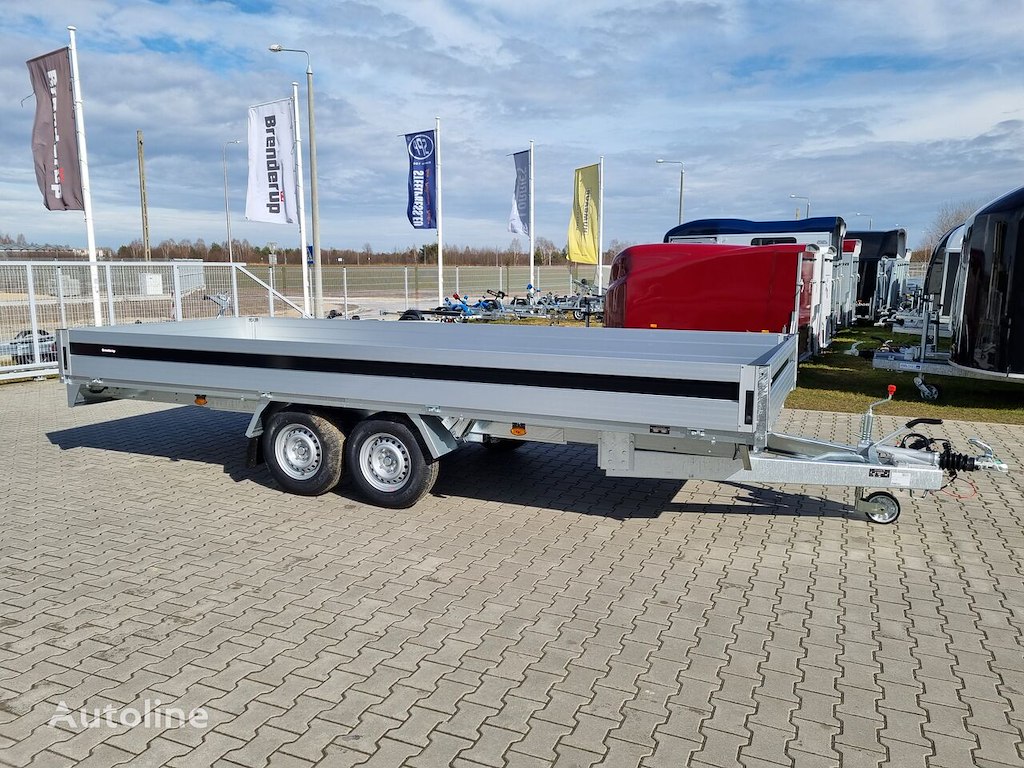 Nova Brenderup 5520 WATB 3,5T GVW 517x204 cm 5m long trailer platform prikolica sa ravnom platformom