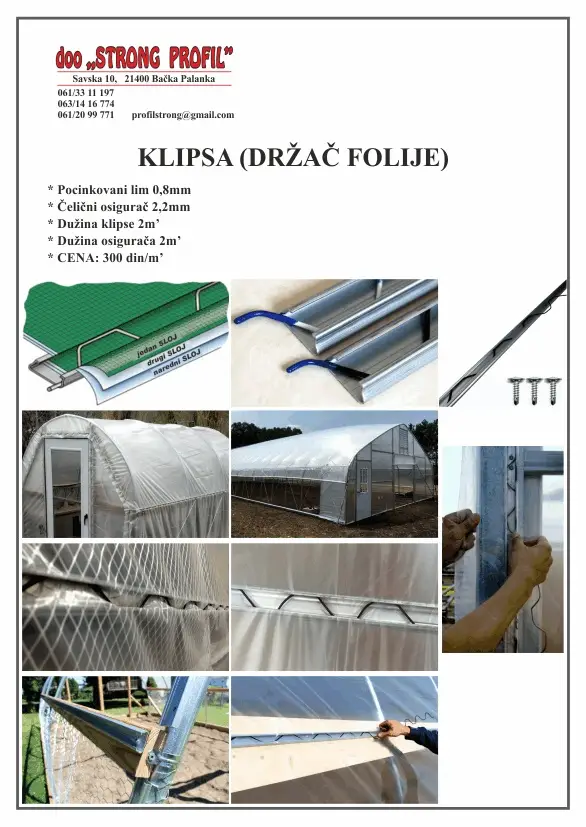 Klipsa – Držač folije