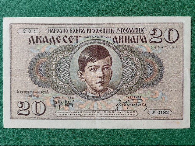 20 DINARA 1936