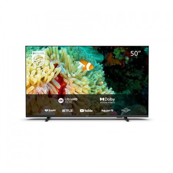 PHILIPS LED TV 50PUS760712, 4K, SAPHI, CRNI