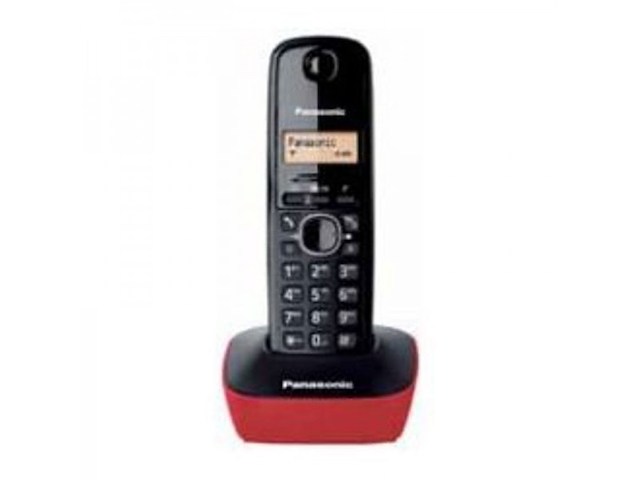 PANASONIC telefon KX-TG1611FXR crno-crveni