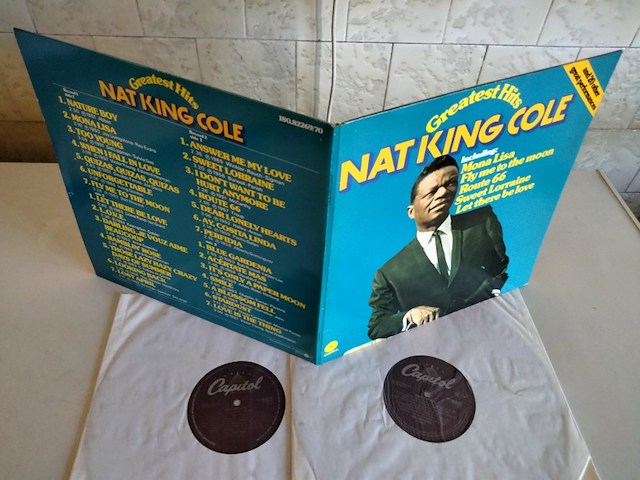 NAT KING COLE  Greatest Hits 2XLP MINT