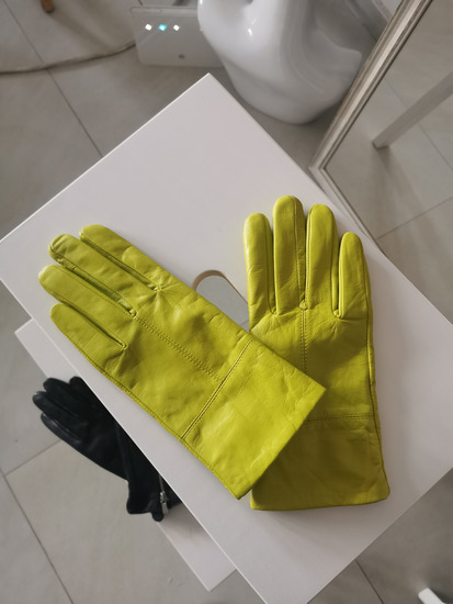Lime Reserved rukavice od prave koze