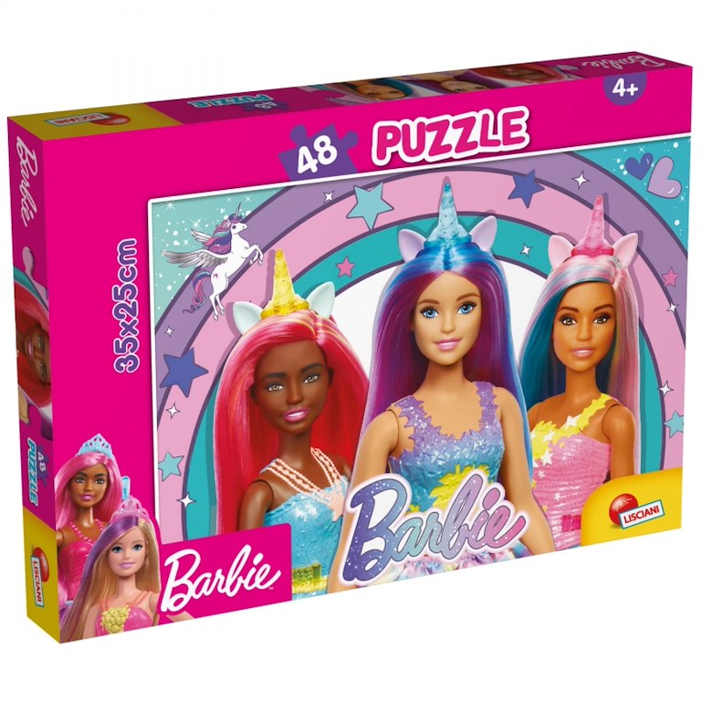 SLAGALICA LISCIANI BARBIE MAGIC JEDNOROG 48 2U1 SLOZI I OBOJI 99436