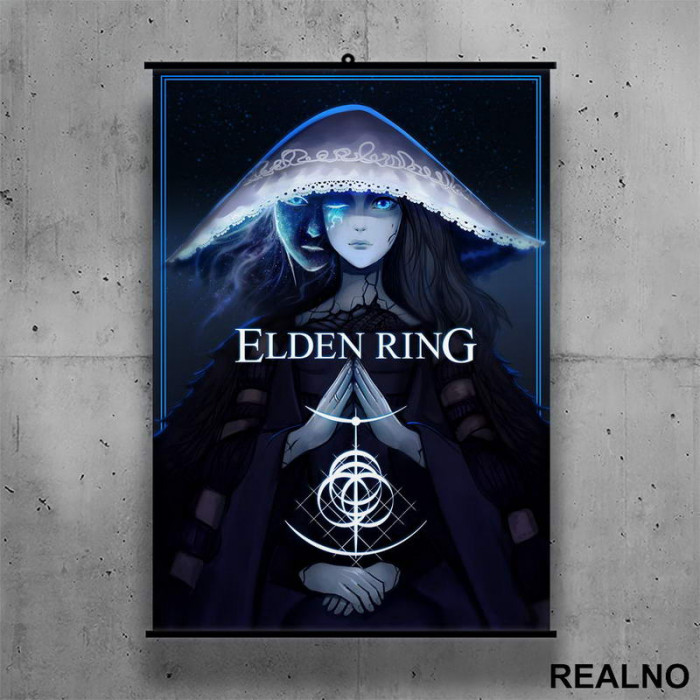 RANNI THE WITCH - WHITE LOGO - ELDEN RING - POSTER SA NOSAČEM