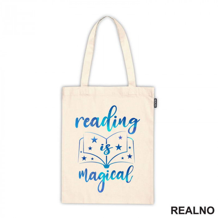 READING IS MAGICAL - BLUE - COLORS - BOOKS - ČITANJE - KNJIGE - CEGER