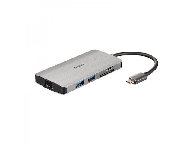 USB HUB USB-C--&;gt;USB-3.0,USB-C,RJ45,HDMI,D-Link, DUB-M810