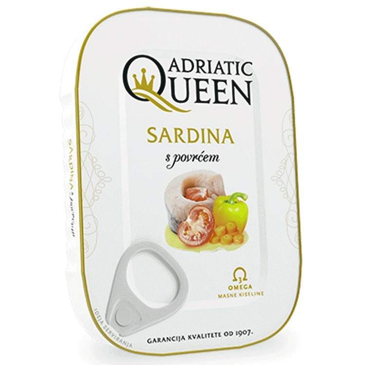 Adriatic queen sardina sa povrćem 105g Postira