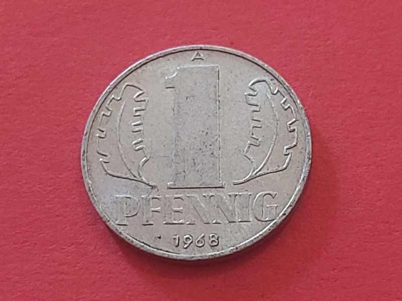 DDR - 1 pfennig 1968 god