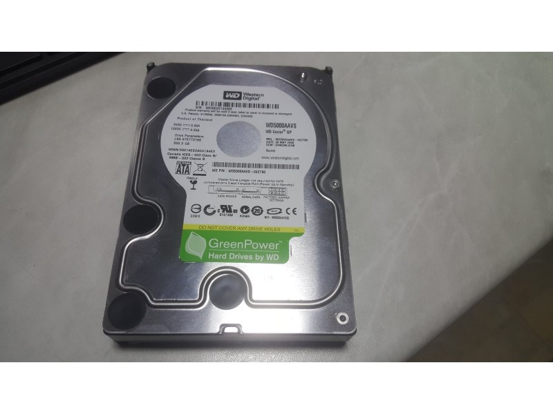 hard disk sata II 500gb WD ispravan malo radio