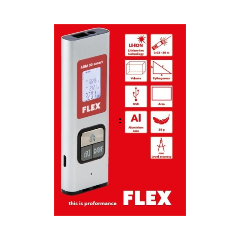 FLEX Daljinomer ADM 30 smart, 504599