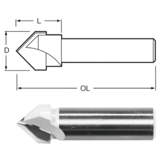 Makita Konturno glodalo sa V žljebom 60,3×28,6mm, D-47955