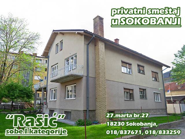 Sobe i apartmani porodice Rašić Srbija, Sokobanja