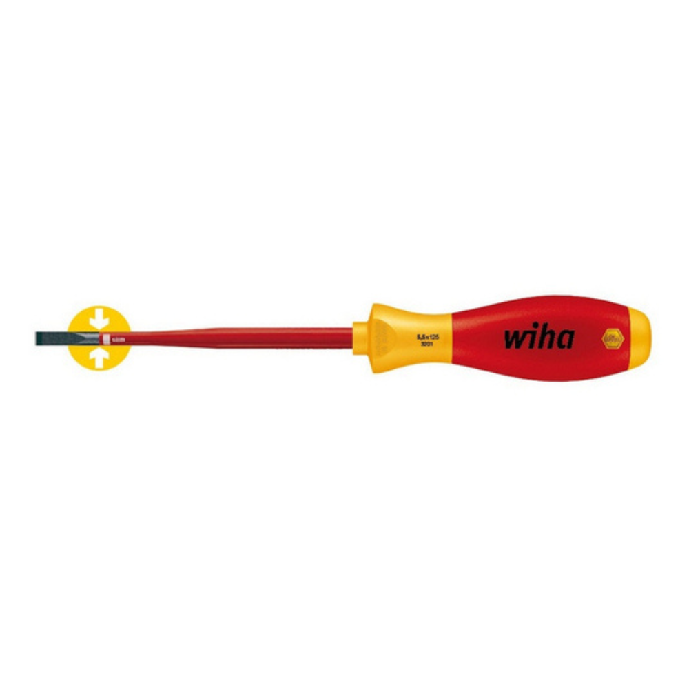 Wiha – Odvijač SoftFinish® električarski slimFix SL 6.5 mm – W 35392